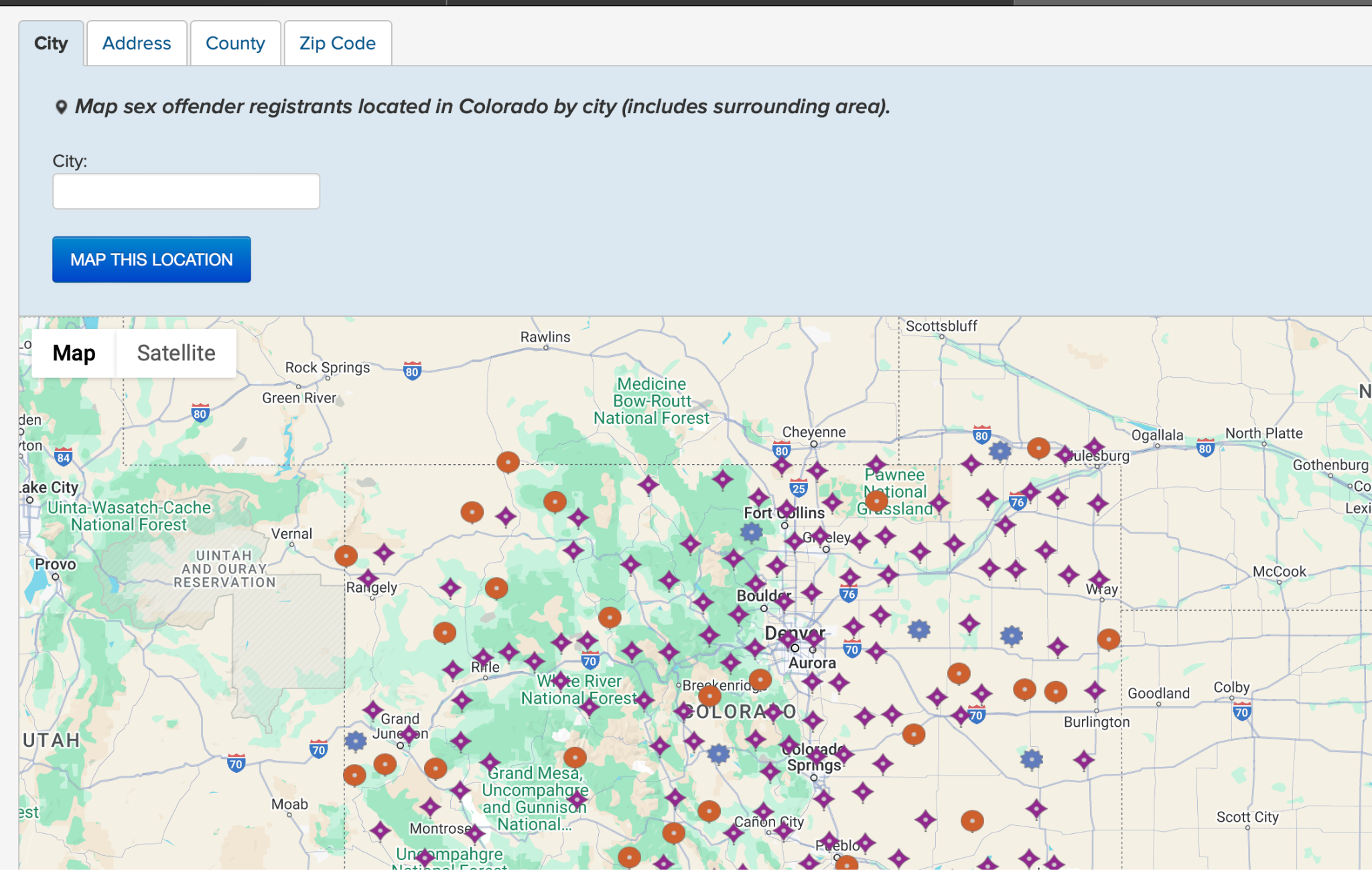 Sex Offender Registries - Denver County, CO (Offender Lists & Maps)